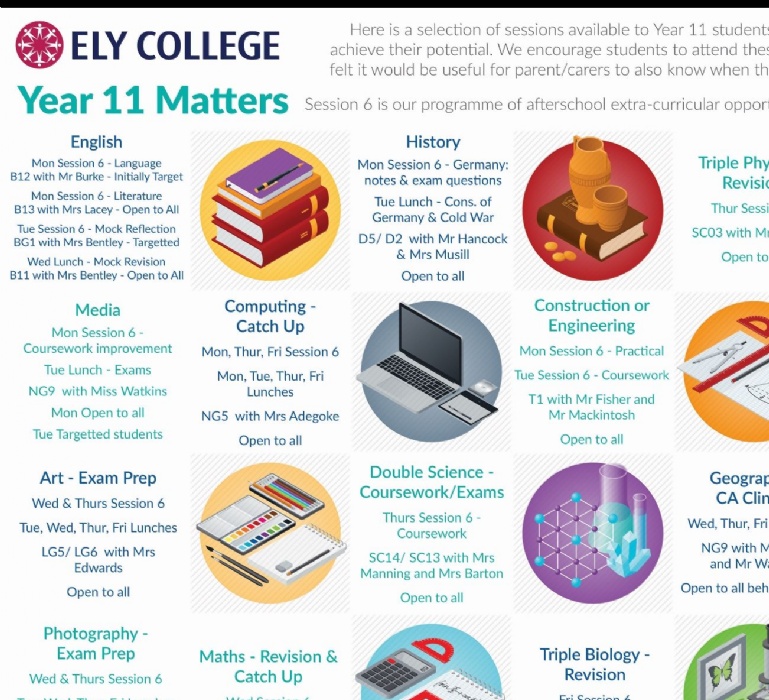 Ely College | An 11-18 Academy At The Heart Of Its Community - Year 11 ...
